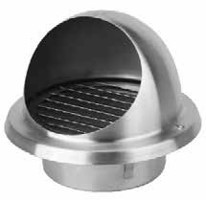 SS Weatherproof RD Cowl 200mm dia round | AWC0201